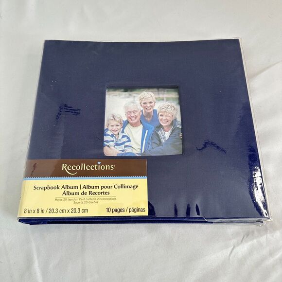 Recollections | Other | New Navy Blue Recollections 8x8 Scrapbook Album ...